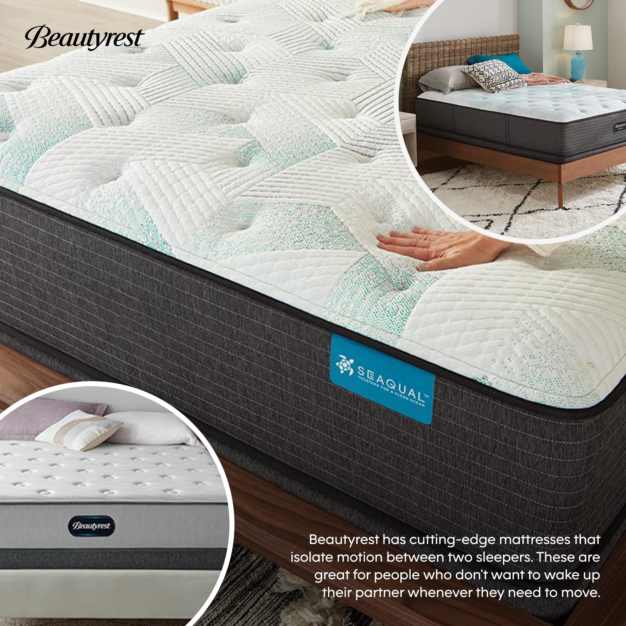 Beautyrest BR800 11.5 inch Twin Mattress - Hybrid Mattress with Cooling Gel Memory Foam and Pocketed Coils - Motion Separation and Temperature Control - Medium Feel - Twin Size Mattress Only