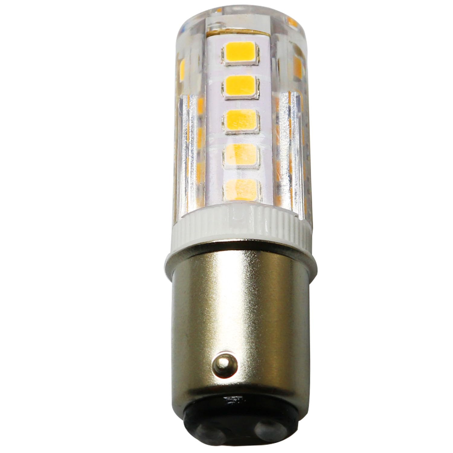 BLLNDX 3PCS Sewing Machine Bulb Dual Contact BA15D Bulb 3W3000K Warm Light Base Replacement for Singer Bayonet Type Replacement Pendant Lamp Vacuum Cleaner Lamp Reading Lamp Wall Lamps
