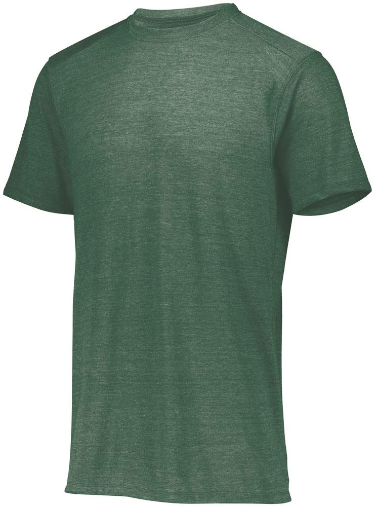 Augusta Sportswear Tri-Blend T-Shirt, Dark Green Heather, XL