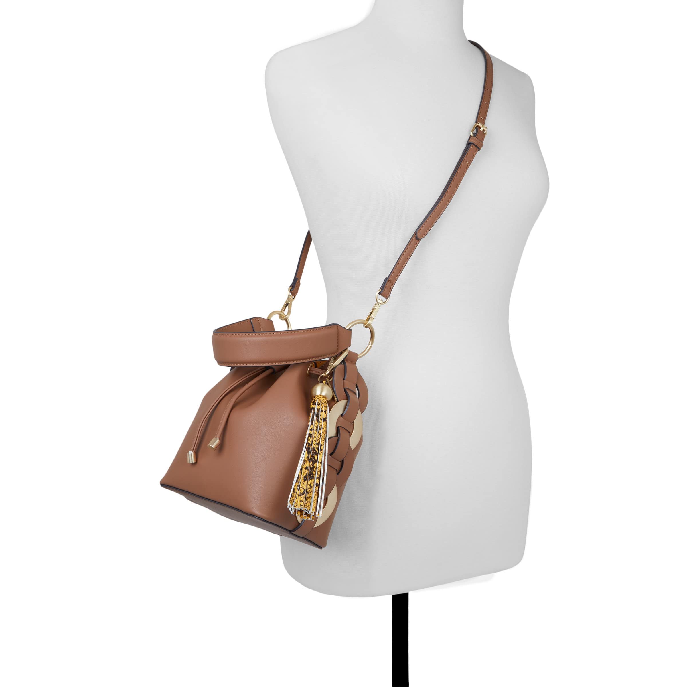 ALDO Women's Gisa Bucket Bag, Cognac