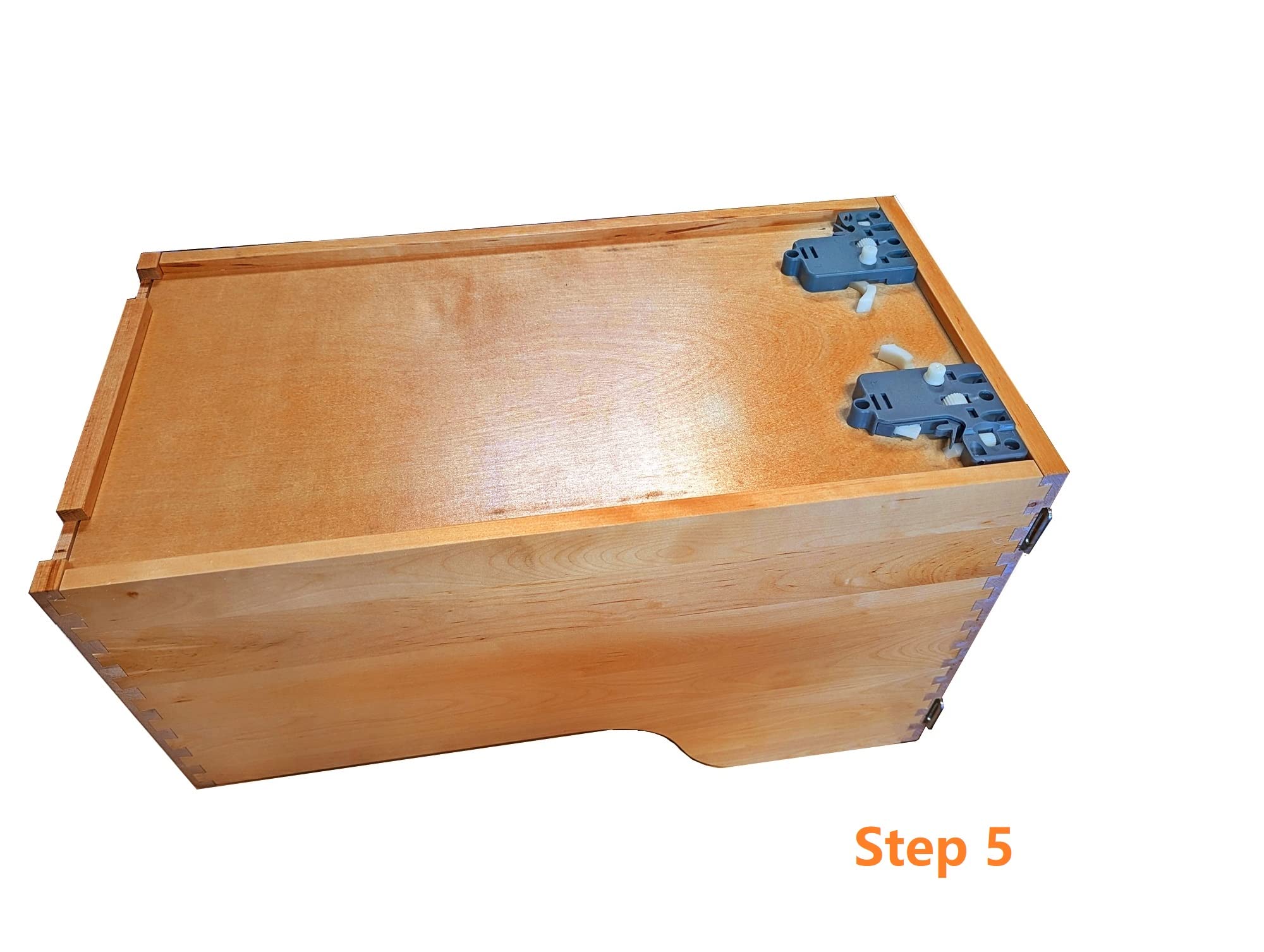 Pull Out Trash Can for Base Kitchen Cabinets, Storage Garbage Bin on wood frame with Soft Close Track Front mounting hardware include. Rear Storage, 11'' width for B15 cabinet (Not included trash bin)