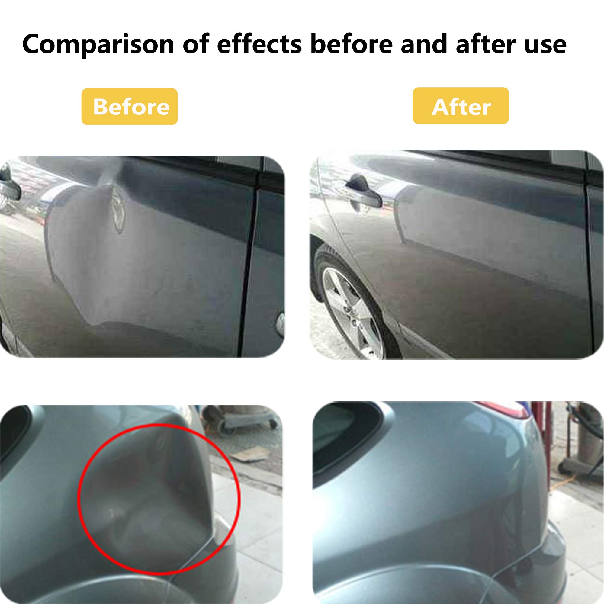 Anyyion Paintless Dent Repair Kits - 69pcs Car Body Paintless Dent Repair Tools -Auto Dent Puller Kit Automotive Door Ding Dent Silde Hammer Glue Puller Repair (Starter Set Kits)