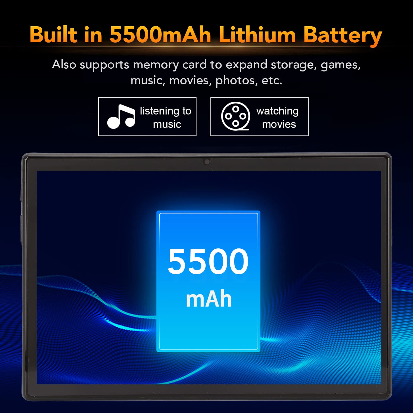 Call Tablet, 4GB 32GB Blue 10.1 Inch Dual Card Dual Standby Tablet for 8.1 (US Plug)