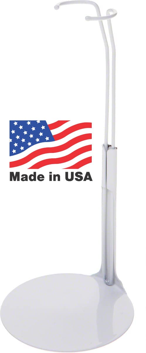 Doll Stand 2201 - White Doll Stand for 11" to 12" Small-Waisted Fashion Dolls, 6-Pack