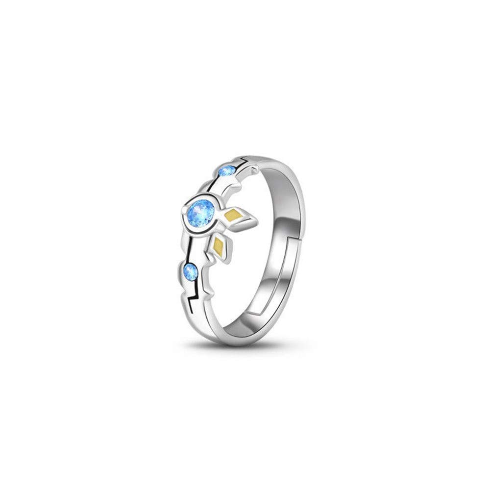 Anime ZERO Stephanie Dola Jibril Shuvi Dora Ring S925 Sterling Silver Rings Christmas Cosplay Gift US size 7/8/9