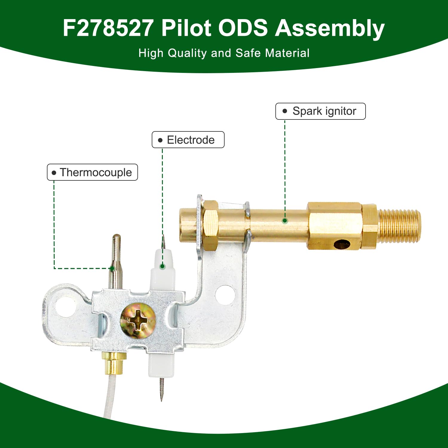Brlyeeanze 78422/F278527 Pilot Assembly ODS Compitable with Mr.Heater Big Buddy Heater MH18B MH9B MH9BX or Dewalt Small Propane Heater Parts 78422,F278527