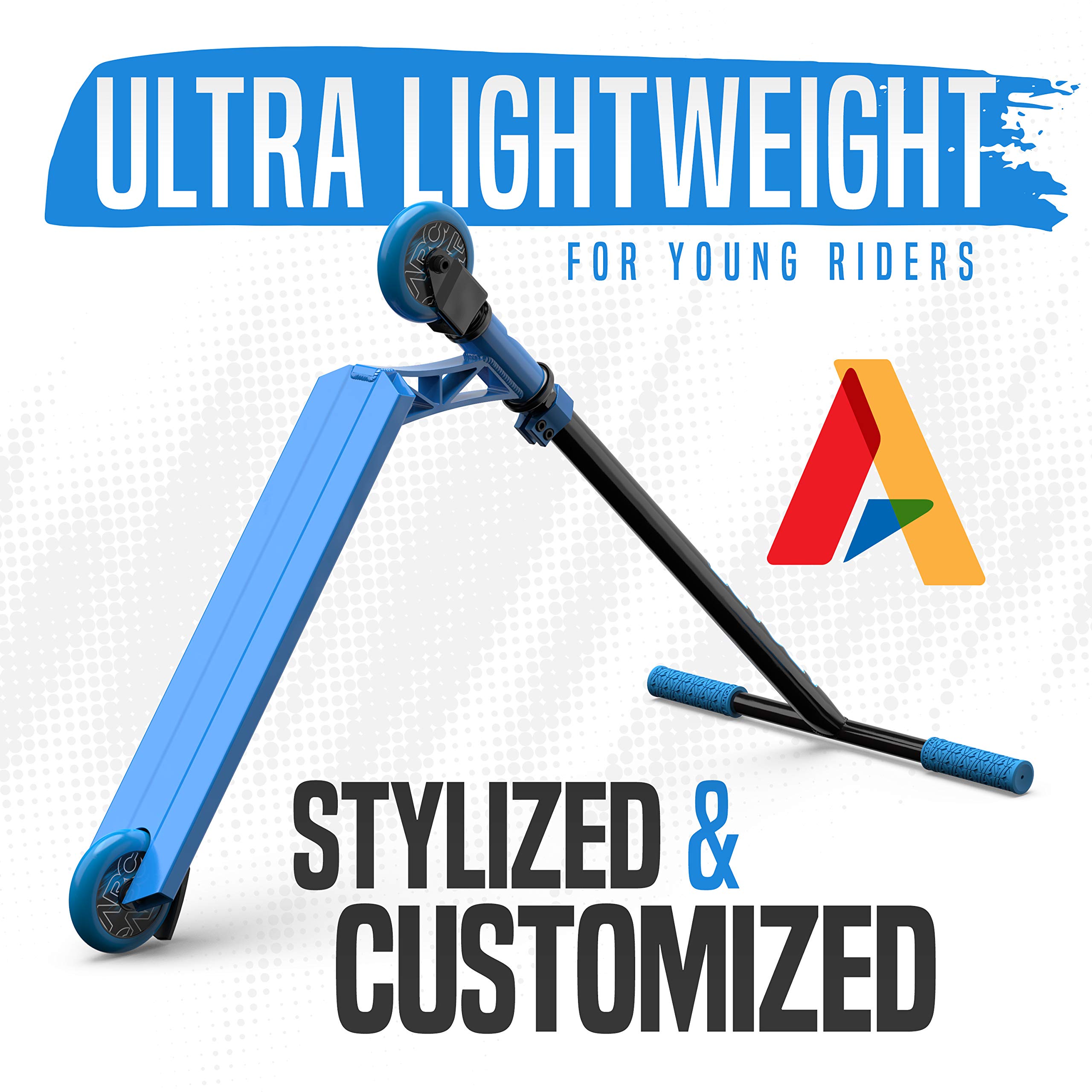 ARCADE Rogue BMX Pro Scooter - Skatepark Scooter for Tricks - Scooter Pro Trick Scooters - Beginner Stunt Scooters for Kids & Pre Teens Ages 7 Years & Up - Boys & Girls Colors Monopatin Scotter (Blue)