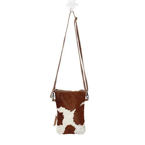 Brown and White Hair on Crossbody Bag