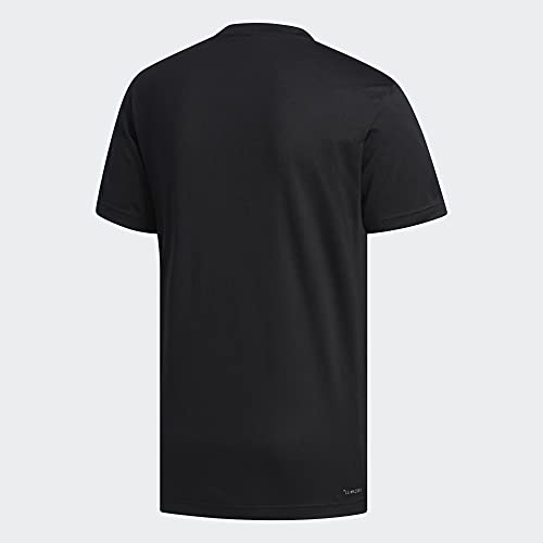 adidas mens Designed 2 Move Logo Tee Black/White Medium