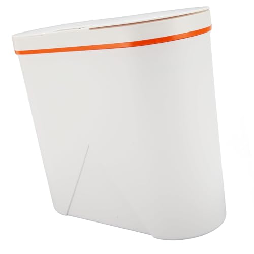 BROLEO Automatic Trash Can, Minimalist 15L Refillable Wide Mouth Trash Can with Essential Oil Diffuser for Bathroom, BROLEOg43w2of5tp