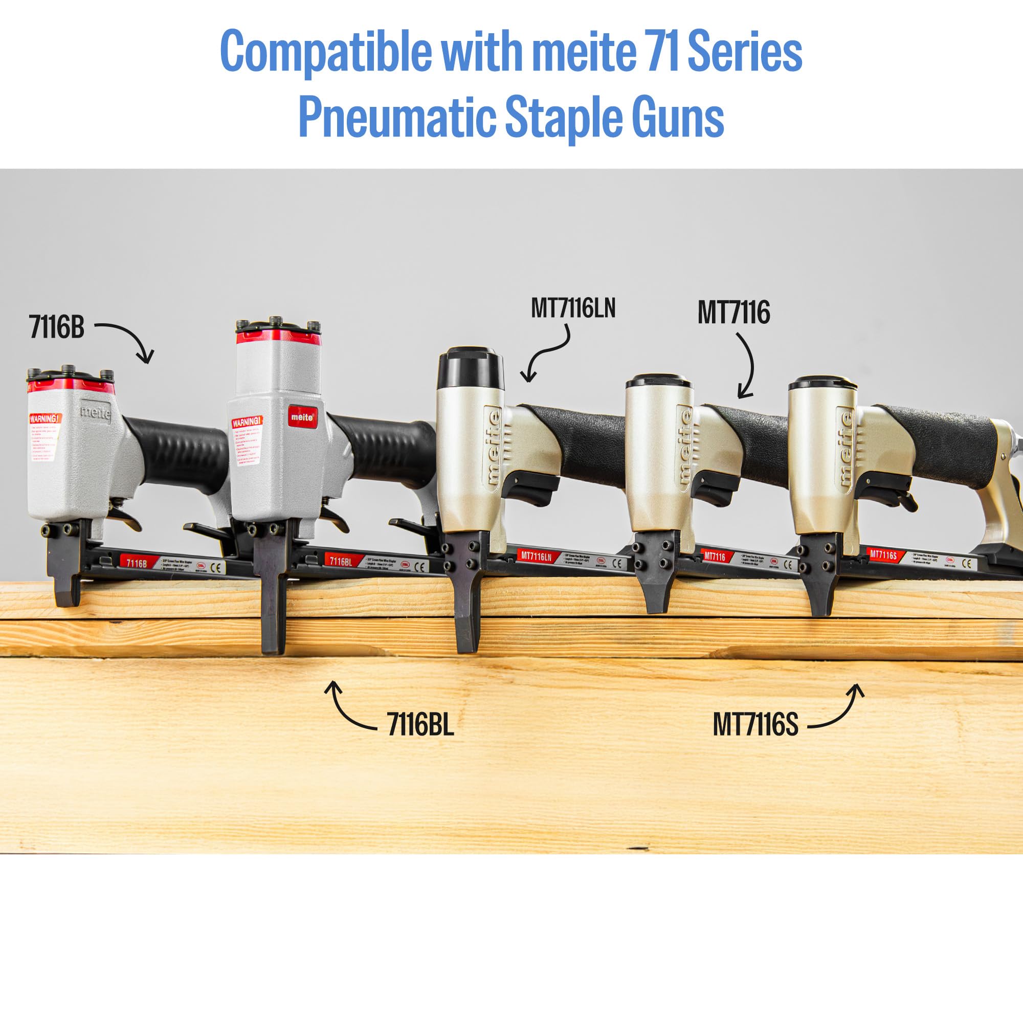 meite 22G71S516 22 Gauge 71 Series 3/8-Inch Crown 5/16-Inch Leg Length Galvanized Upholstery Staples for Fine Wire Staplers 10,020pcs/Box (1 Box)