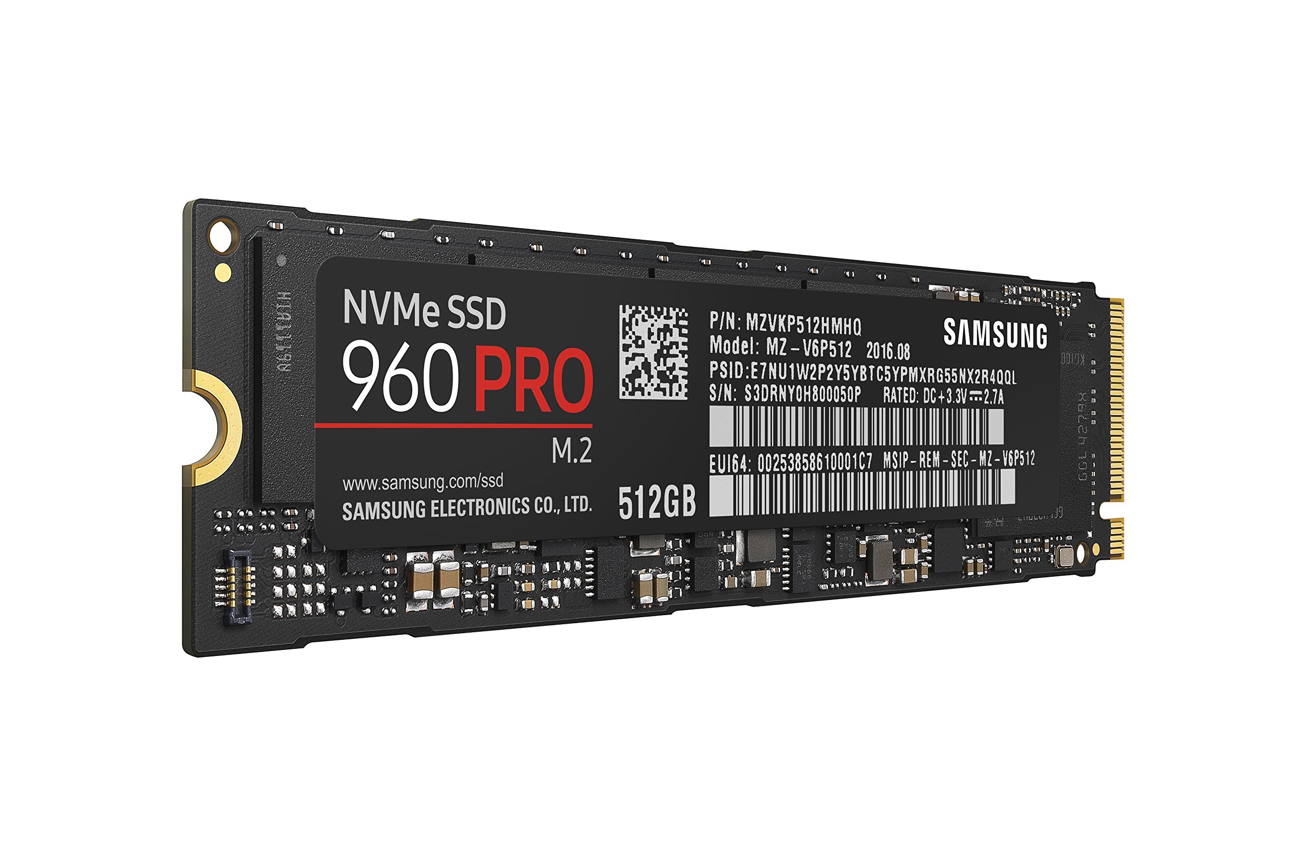 Samsung 960 PRO NVMe M.2 512GB SSD (MZ-V6P512BW)