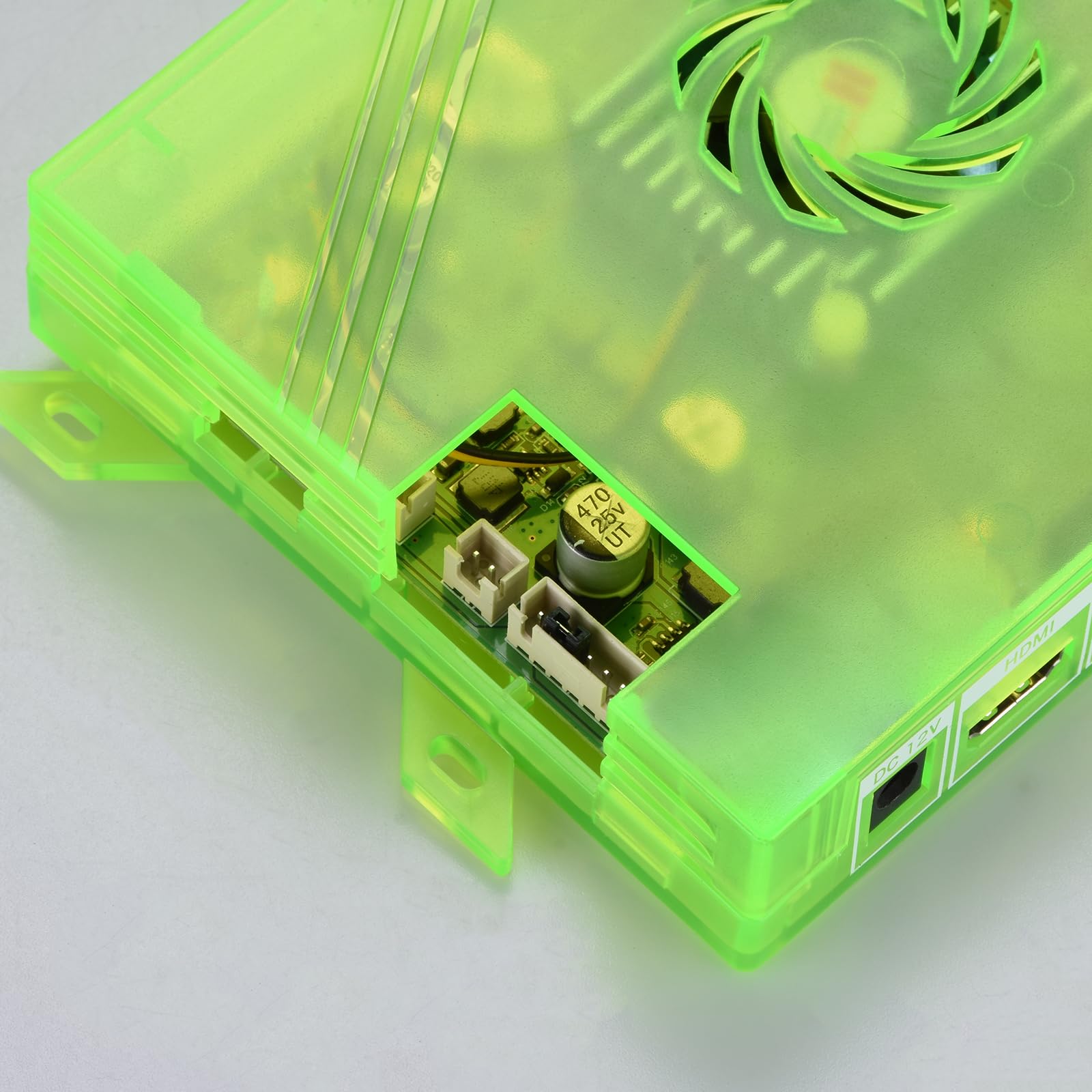 ARCADORA DIY Arcade Console Case Acrylic Panel Video Game Machine Box Replacement Case, Supports 8 Buttons, Home Cabinet 2 Players DIY Joystick Accessories Kit Empty Arcade Box