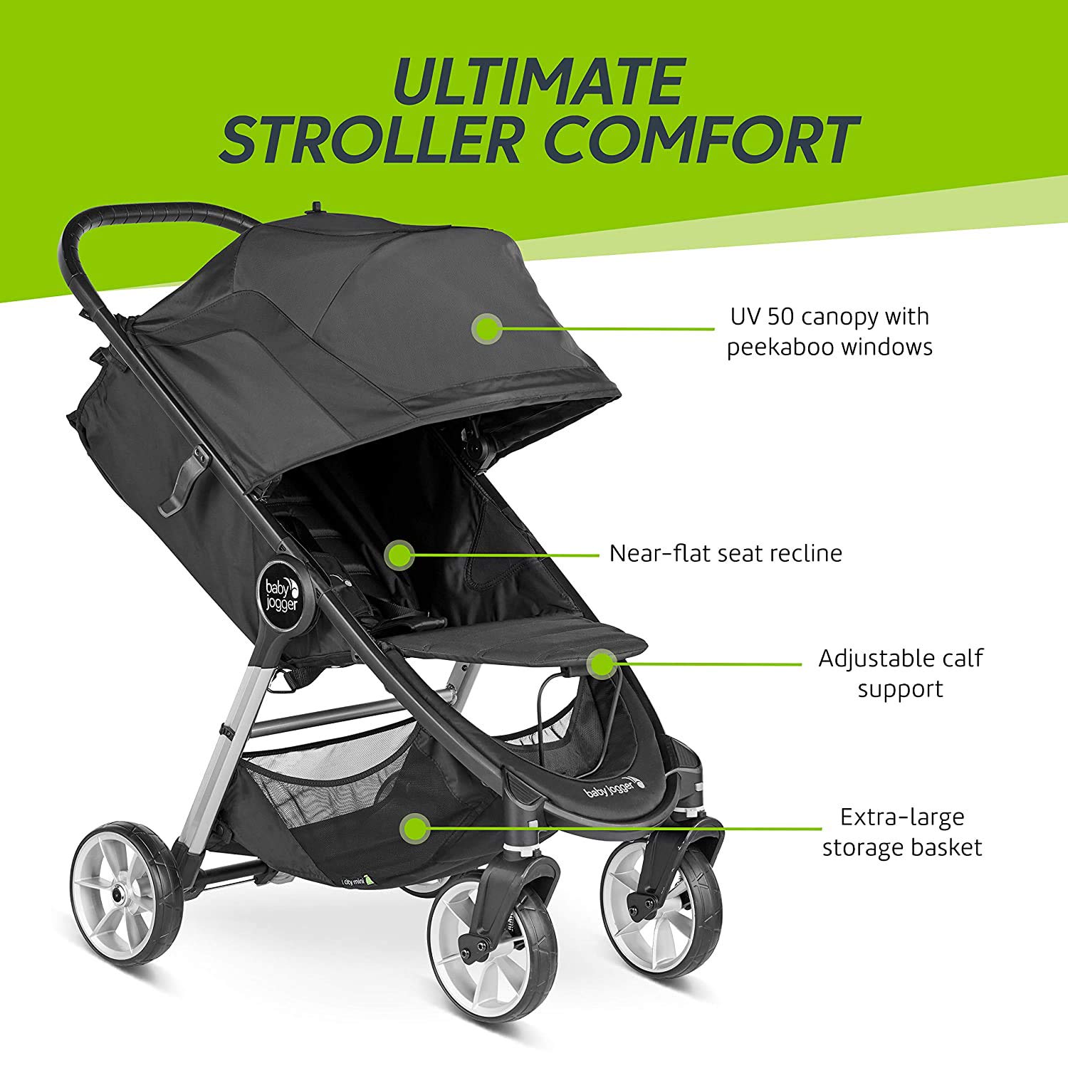 Baby Jogger City Mini 2 4,Wheel Travel System, Jet