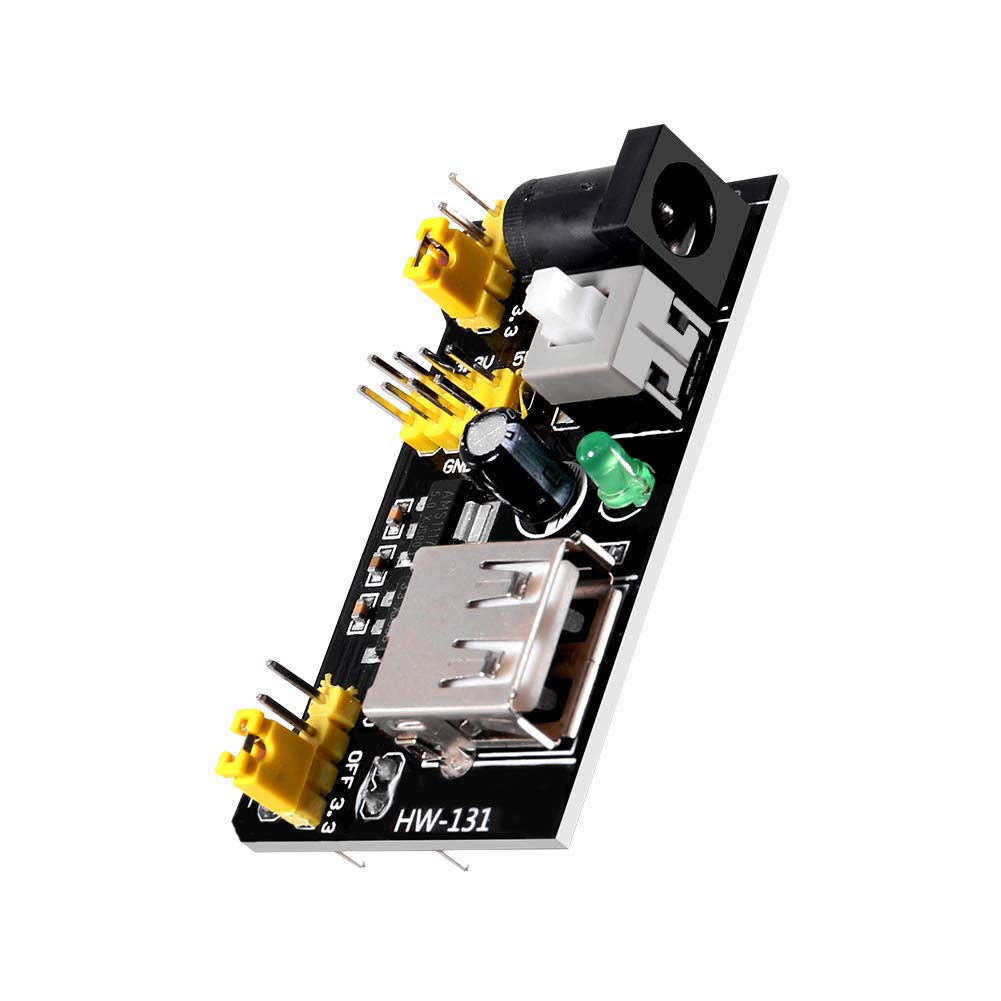 MELIFE 5pcs MB102 3.3V/5V Breadboard Power Supply Module for Board Breadboard