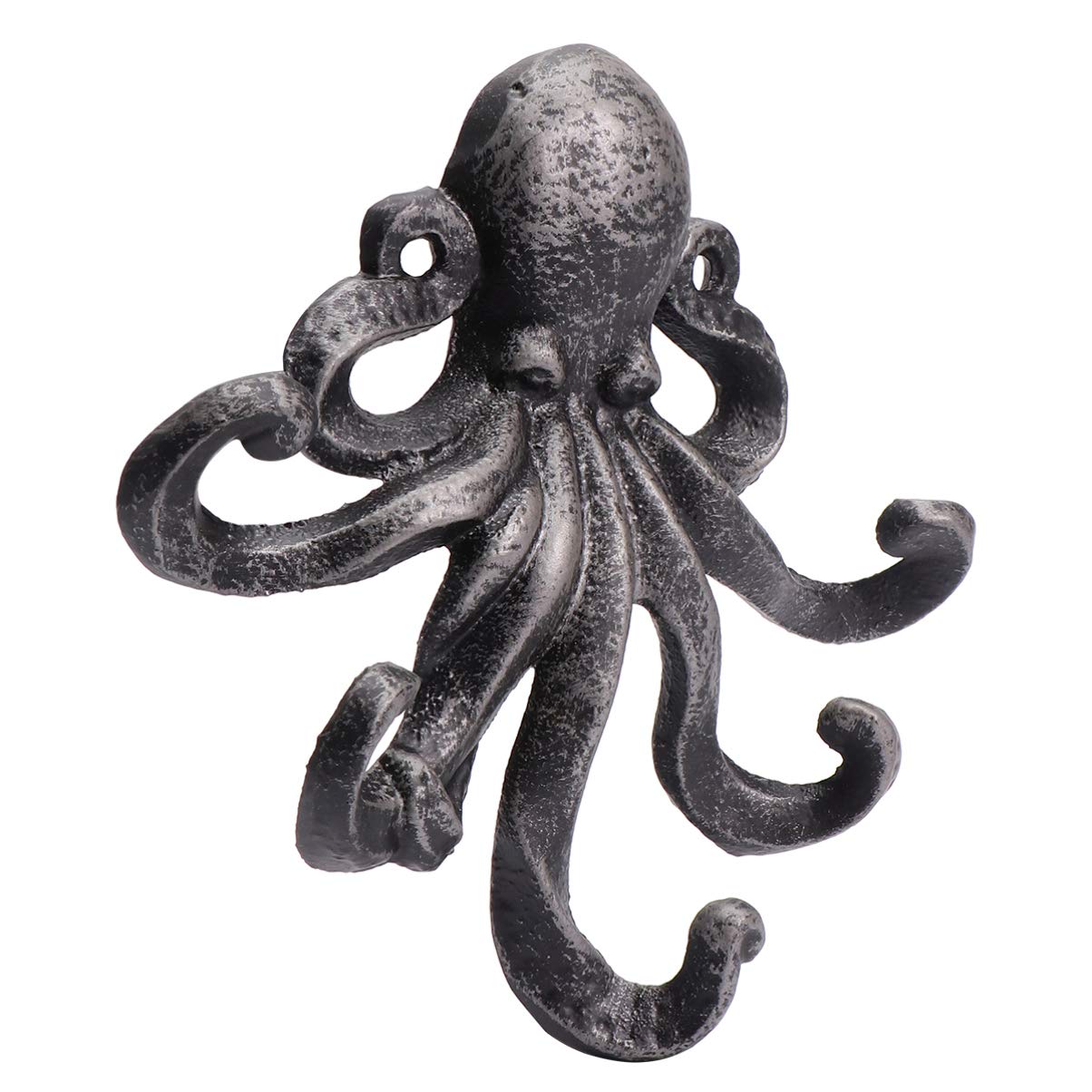 Ciieeo Octopus Bathroom Octopus Coat Hanger Closet Clothes Hooks Fish Towel Rack Key Hanger Cast Octopus Towel Robe Hooks Adhesive Animal Wall Hook Octopus Hook Ocean Wall Hanging