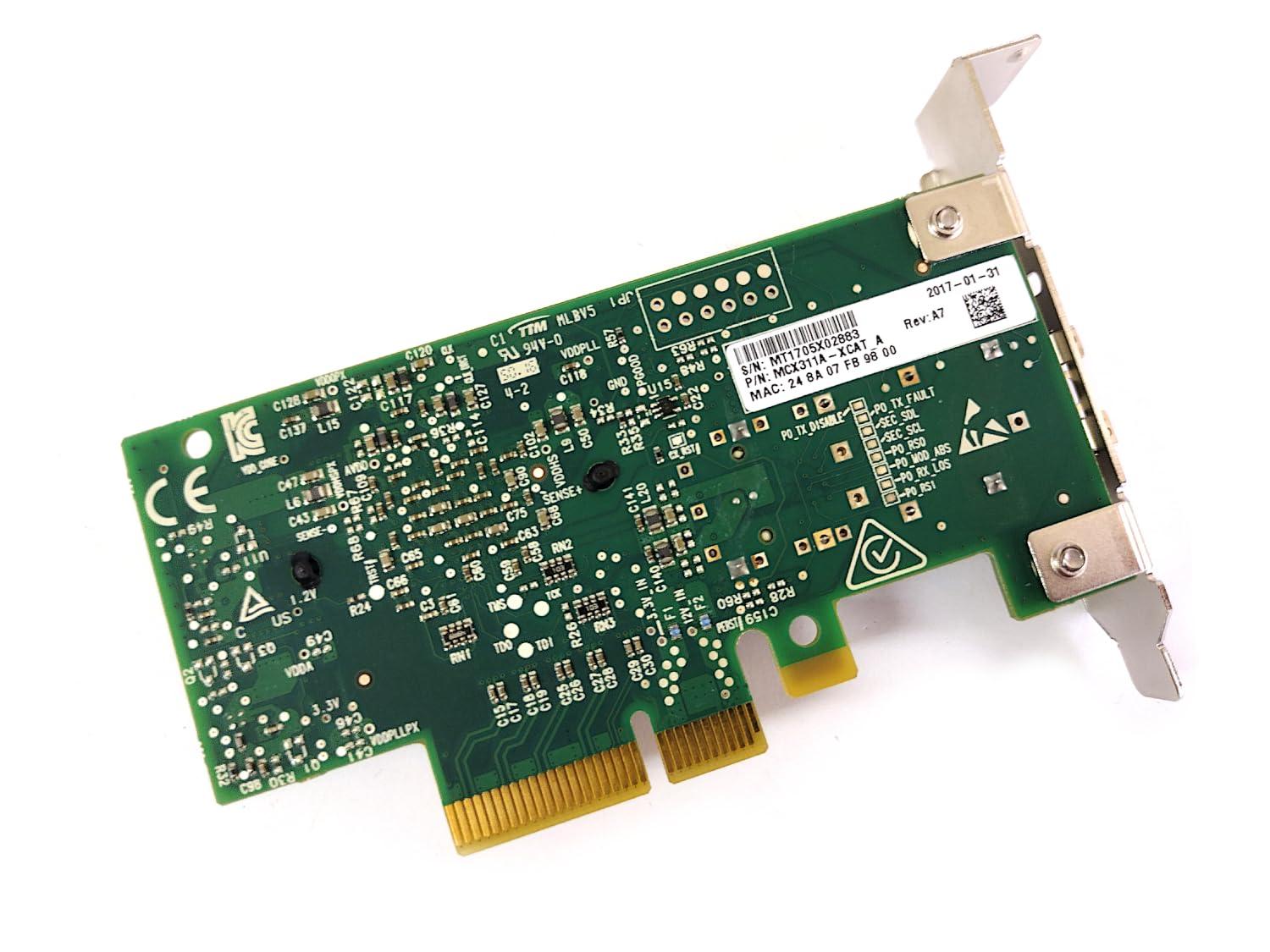 Mellanox MCX311A-XCAT ConnectX-3 EN Network Adapter PCI Express 3.0 x8 Fibre Channel Over Ethernet (FCoE)