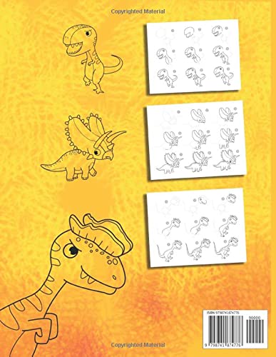 How To Draw Dinosaurs for Kids Ages 4-8: Learn to Draw for Kids Ages 4-8 (How To Draw for Kids by Happy Kid Crafter)