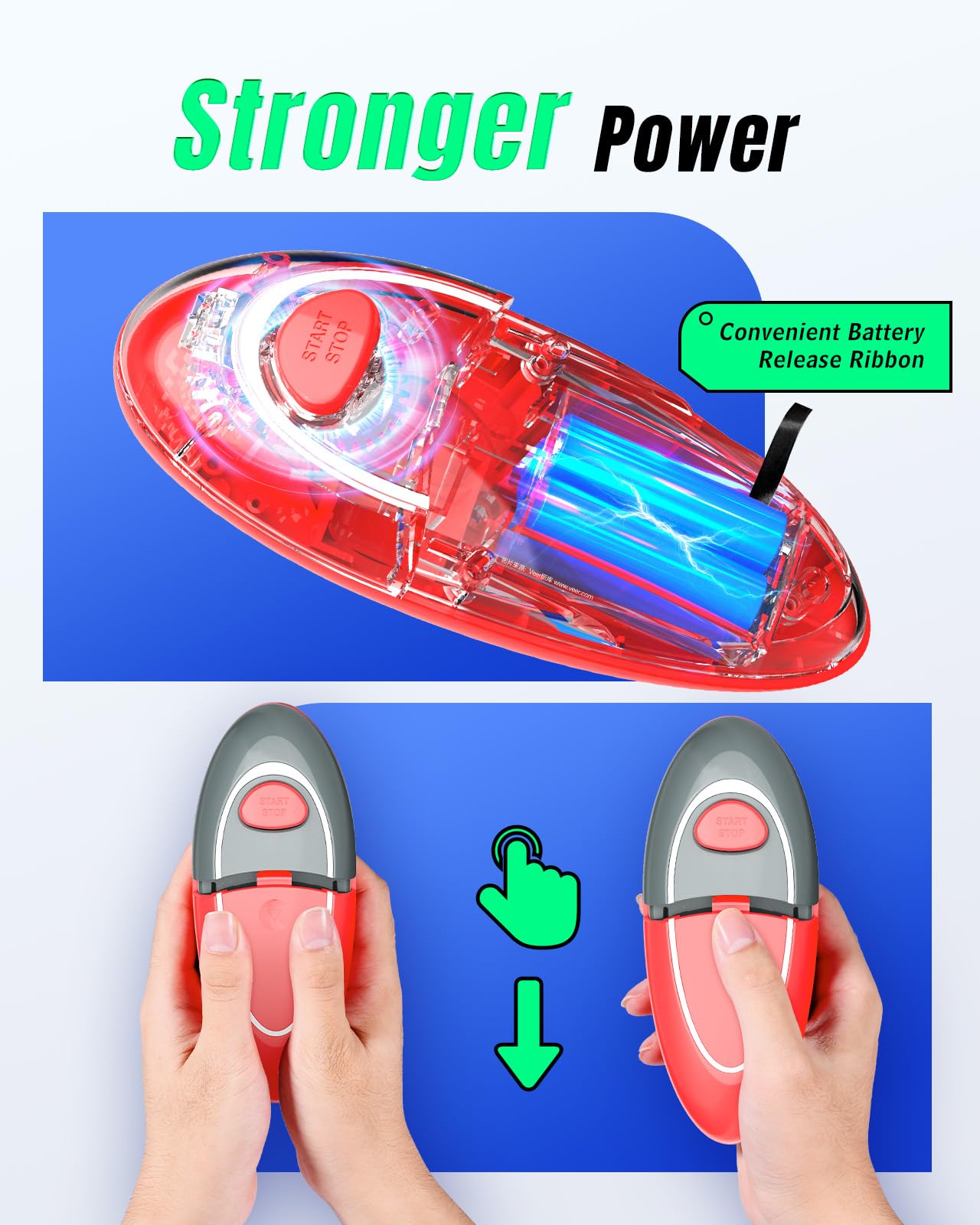 Automatic Can Opener Hands Free Battery Operated Electric Can Opener Smooth Edge, Electric Can Opener for Seniors, Arthritis, One Touch Electric Can Openers for Kitchen Open all Size Can