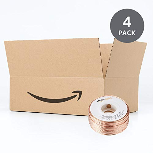 Amazon Basics 16-Gauge Speaker Wire Cable, 100 Feet, 4-Pack