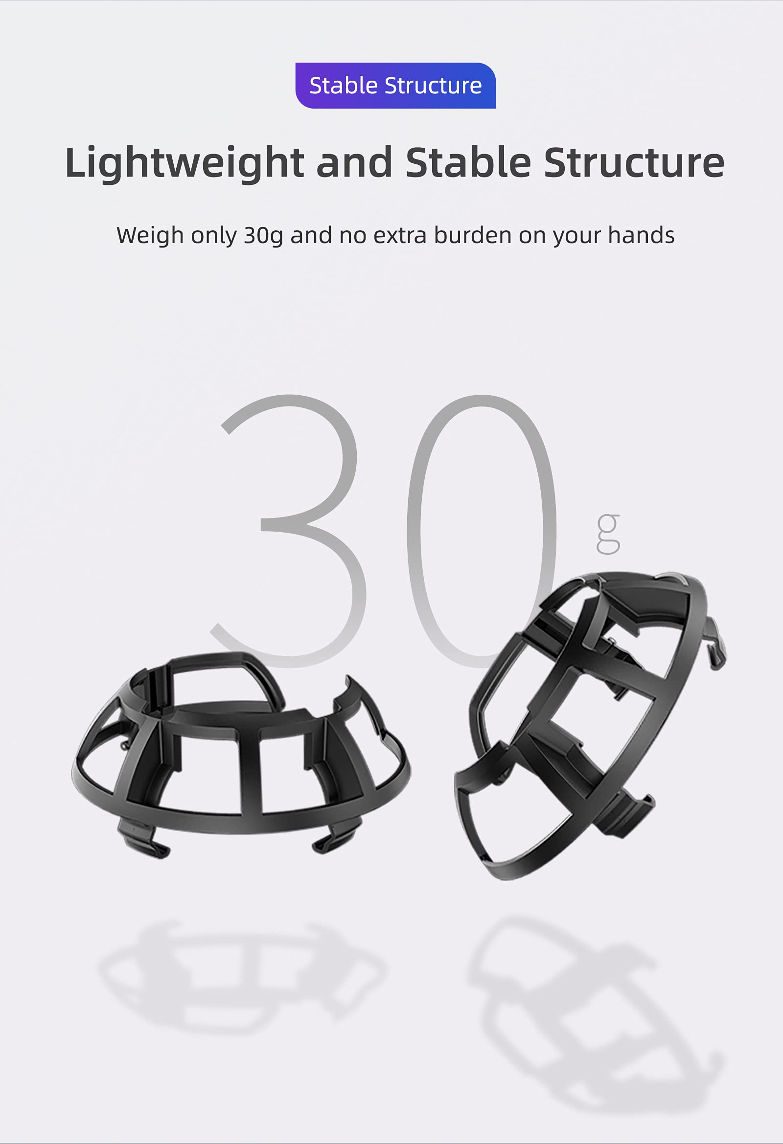 Anti-Collision Ring for Oculus Quest 2 VR Touch Controller Protective Cage Controller Guard Ring for Oculus Quest 2 Accessories