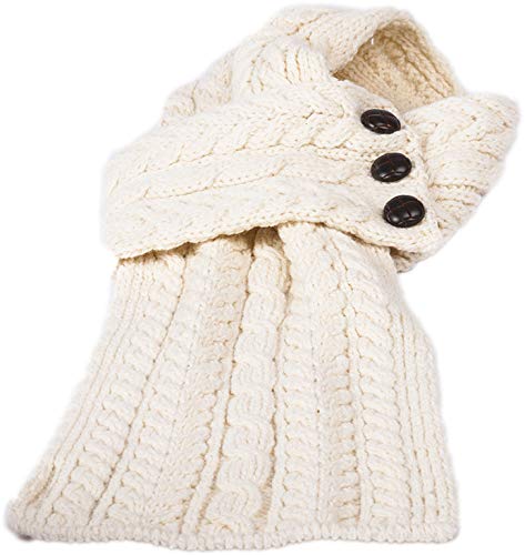 Aran Irish Scarf Woollen Mills Green