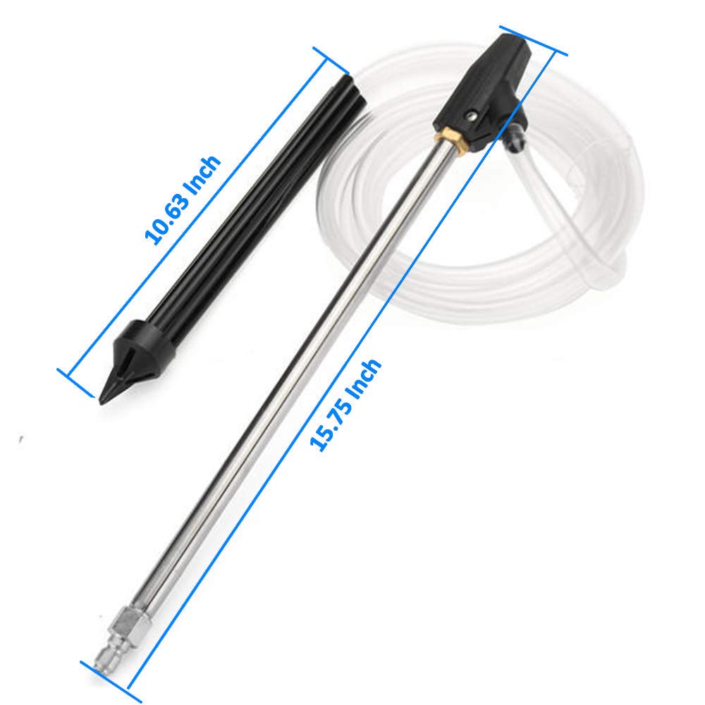 AgiiMan Pressure Washer Sandblasting Kit - 3200 PSI Sand Blaster Gun Attachment, 2 in 1 Quick Connector with Adaptor