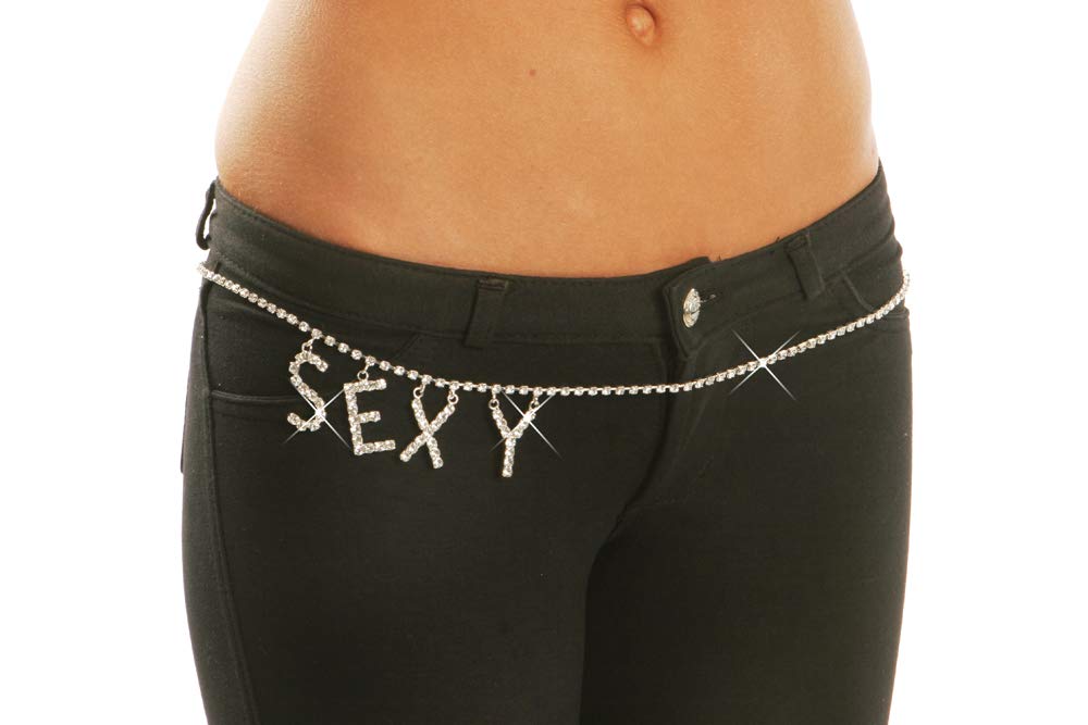 Arsimus Rhinestone Sexy Belly Waist Chain Belt (Sexy)