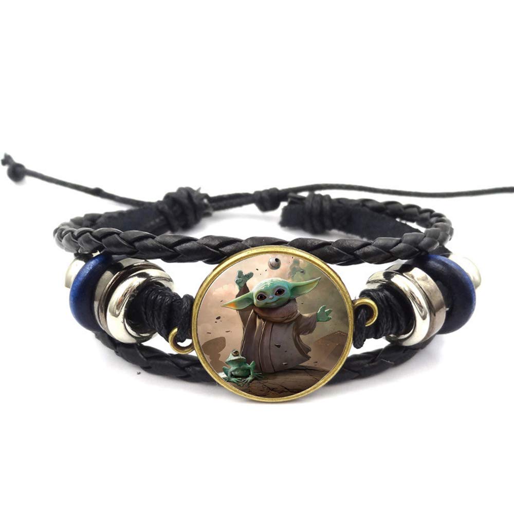 Aquasuki Moon Bracelet Baby Yoda Mandalorian Bracelet Inspired Jewelry
