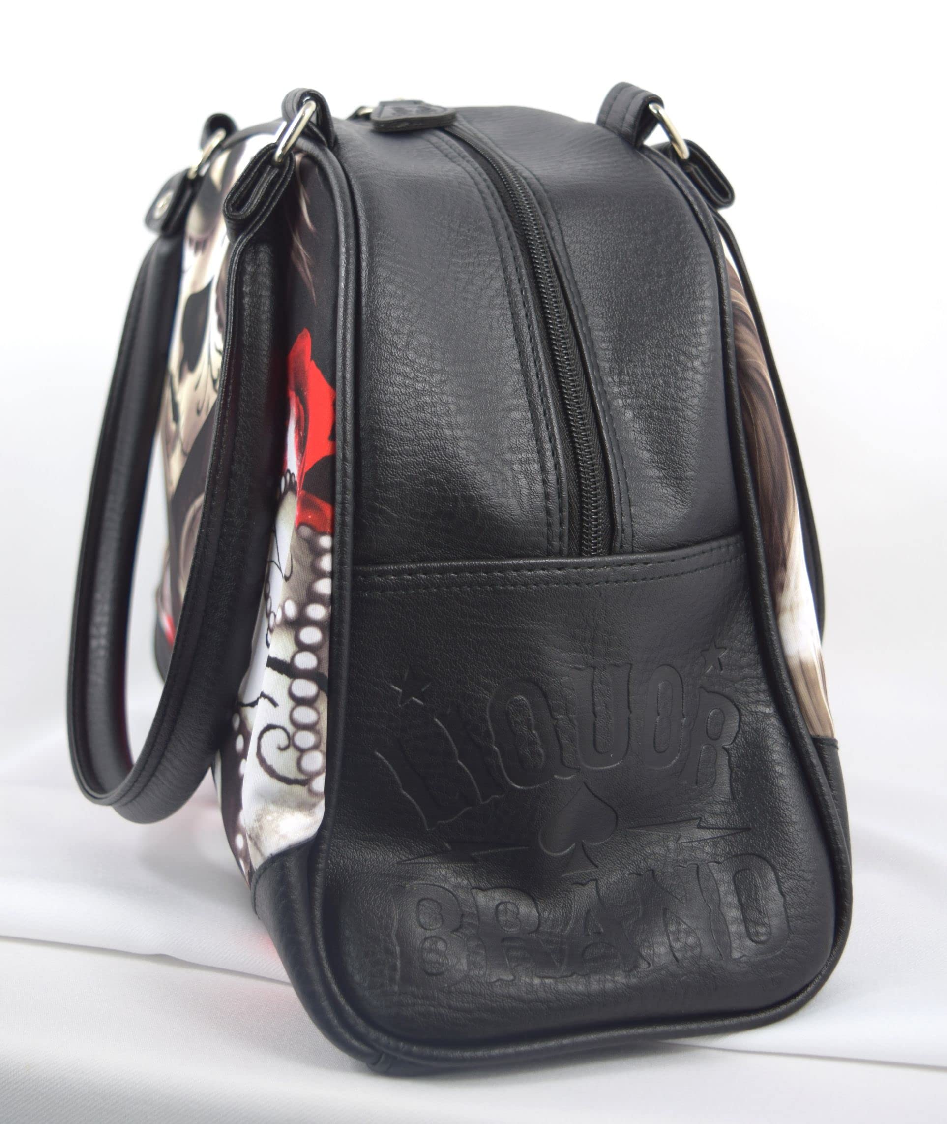 Liquorbrand Bowling Bag Women's Purse Eternal Bliss (Black/Black)