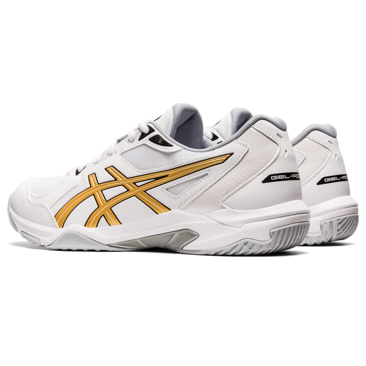ASICS Men's Gel-Rocket 10 Indoor Court Shoes, 10.5, White/Pure Gold