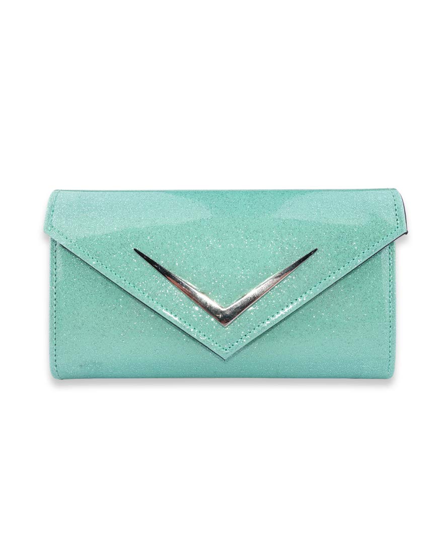 Liquorbrand Women's Vintage Inspired Wallet with Chevron Logo (Matte Black)
