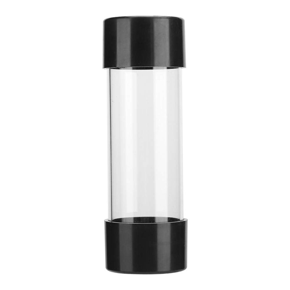 ASHATA Cylinder Water Cooling, 150mm Transparent Fast Cooling Water, G1/4 Thread Heat Exchanger Water Cooling Reservoir Radiator for PC Comp
