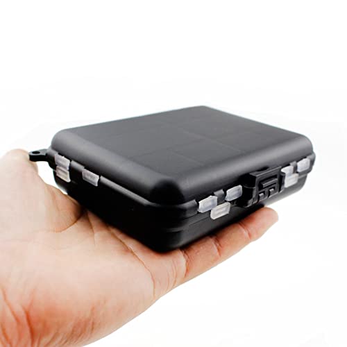 Awakingdemi Double Sided Folding Fishing Tackle Box Multi Slots Compartments Bait Lure Hook Fishing Accessories Storage Case Organizer