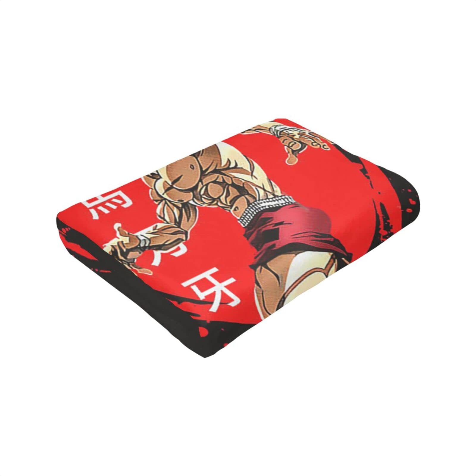 Anime Baki The Grappler Blanket Tapestry Sofa Office Bedroom Throw Blankets Super Soft Cozy Microfiber Blanket Bedding 40"X30"