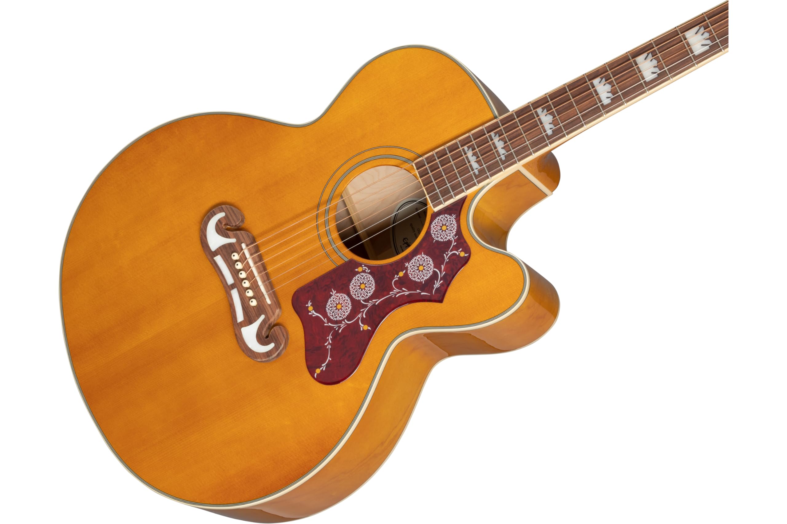 Epiphone J200 EC Studio Acoustic Electric Solid Top, Vintage Natural