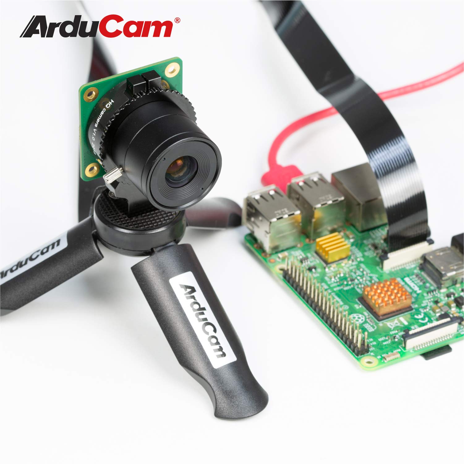 Arducam CS-Mount Lens for Pi HQ Camera, 8mm Focal Length with Manual Focus