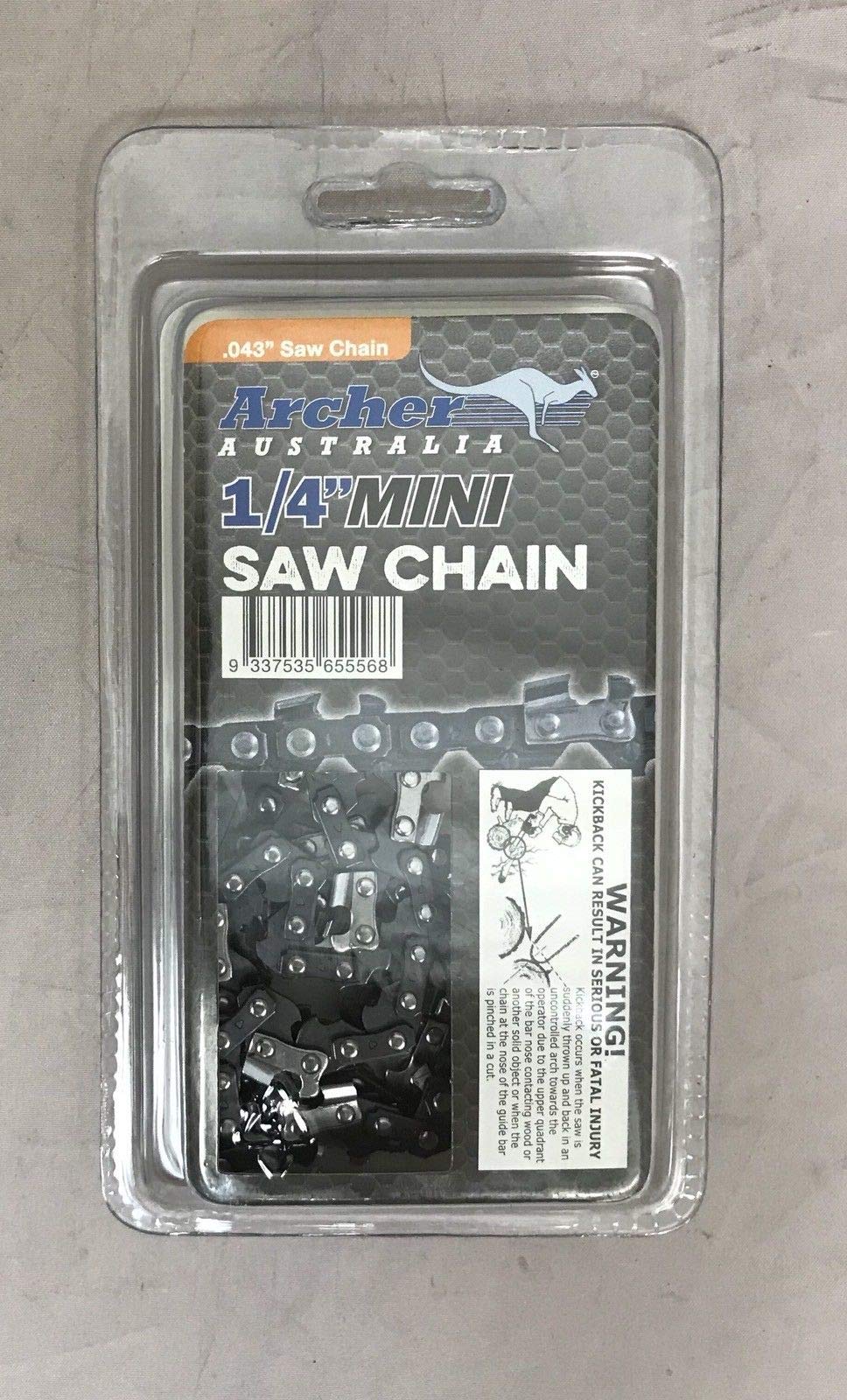 Archer 10” CHAINSAW CHAIN 1/4"-043-56DL replaces Stihl# 3670 005 0056 71PM3 56