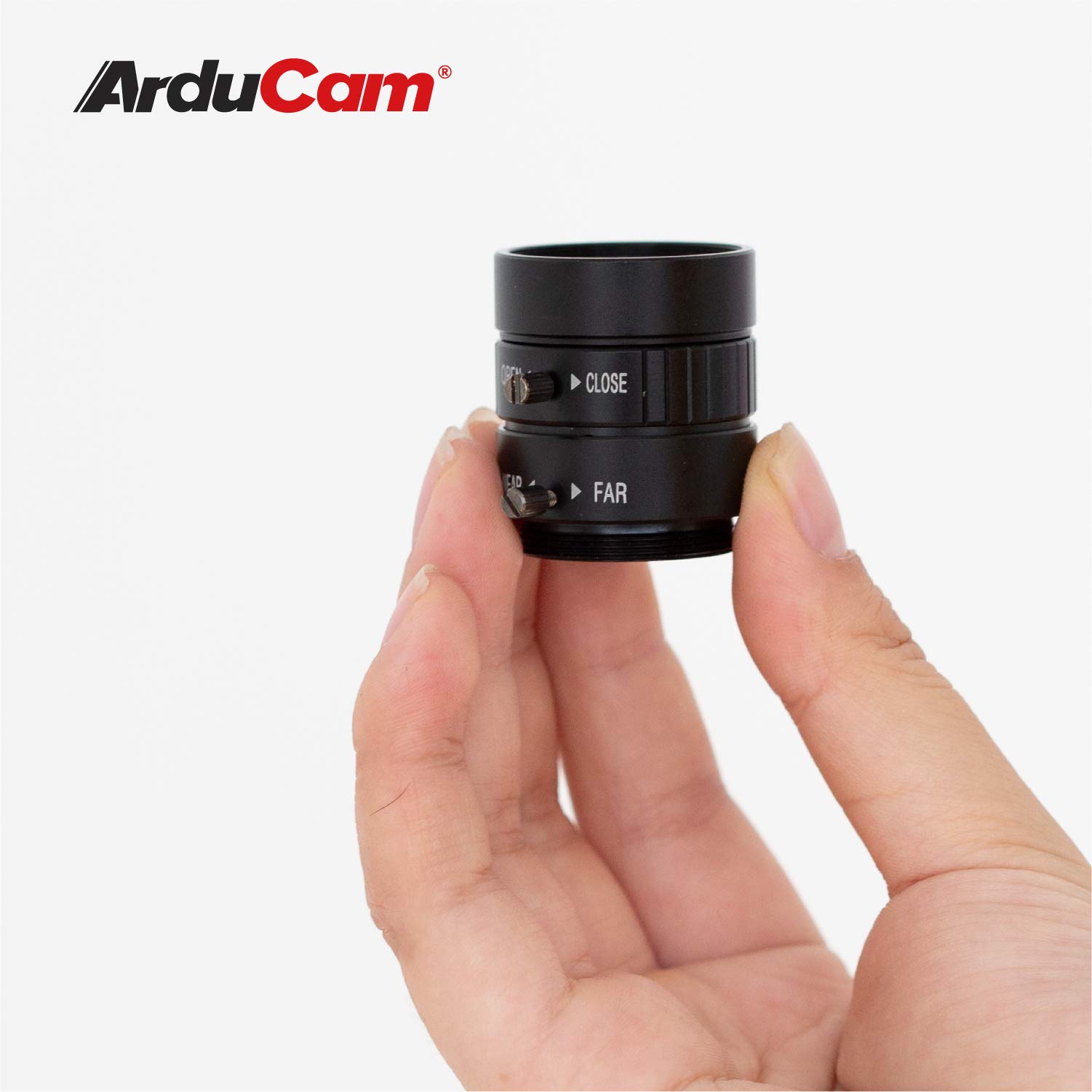 Arducam CS-Mount Lens for Pi HQ Camera, 12mm Focal Length with Manual Focus and Adjustable Aperture
