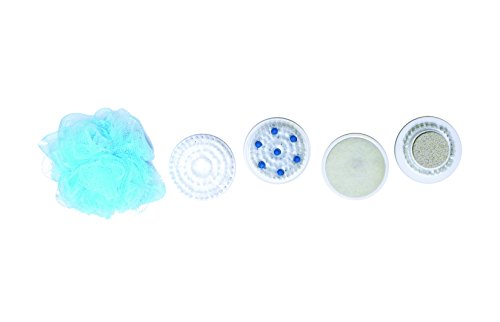 Spin Spa Body Brush with 5 Attachments, White, 1 Count