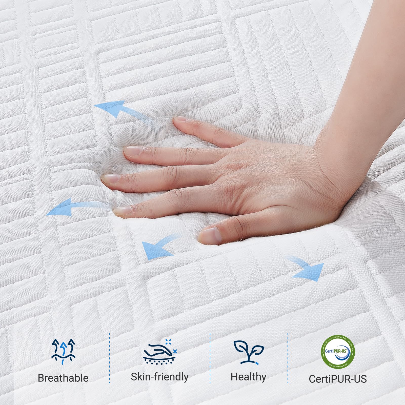 Avenco Full Mattress, 10 Inch Full Memory Foam Mattress for Pressure Relief & Cooling Sleep, Medium Firm Mattress in a Box with Motion Isolation, CertiPUR-US Certified Queen Size Mattresses