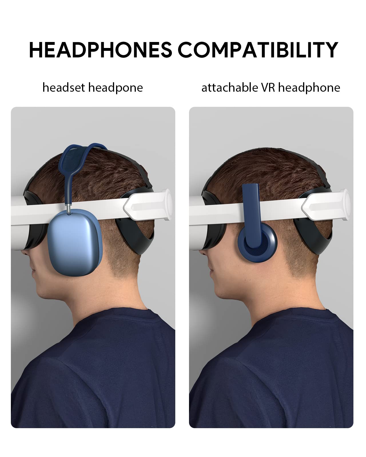 AUBIKA Head Strap for Meta/Oculus Quest 2, Replacement for Elite Strap, Enhanced Support and Comfort in VR