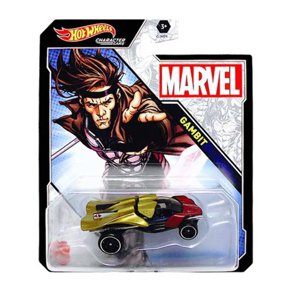 HW Character Cars Marvel Gambit Vehicle 2021, (HBB37)