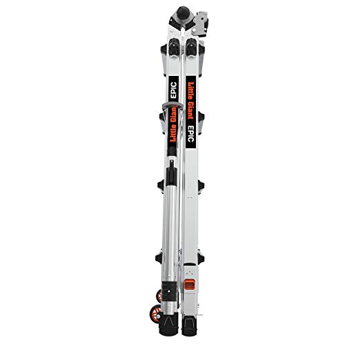 Little Giant Ladders, Epic, M17, 17 foot, Multi-Position Ladder, Aluminum, Type 1A, 300 lbs weight rating, (16817-818)