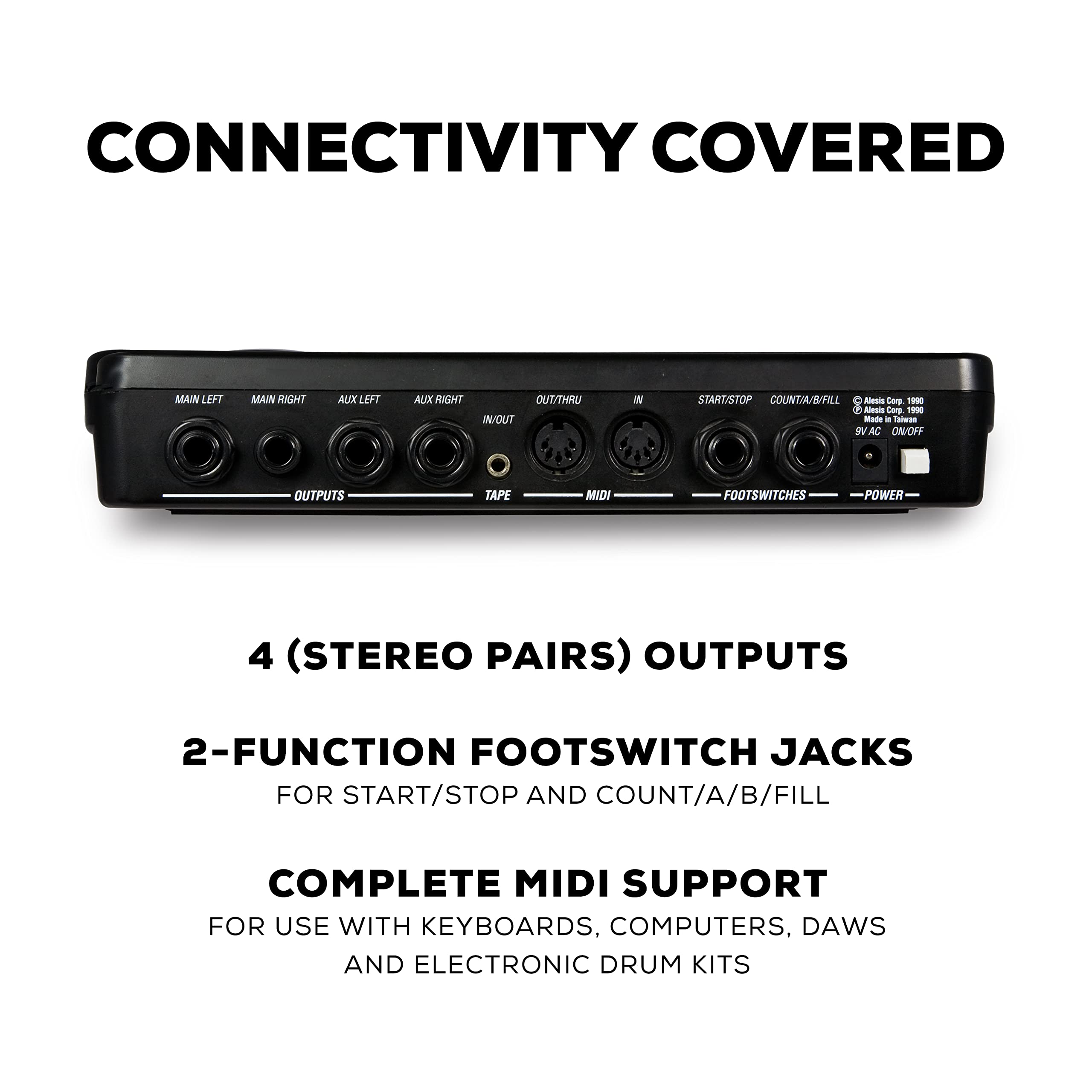 Alesis SR-16 - Studio-Grade Standalone Drum Machine With On-Board Sound Library, Performance Driven I/O and In-Built Effects