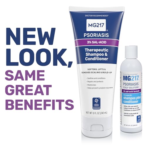 MG217 Psoriasis Scalp Solutions, Shampoo + Conditioner, 8 Ounce (5603)