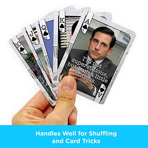 AQUARIUS The Office Michael Quotes Playing Cards - Michael Themed Deck of Cards for Your Favorite Card Games - Officially Licensed The Office Merchandise & Collectibles