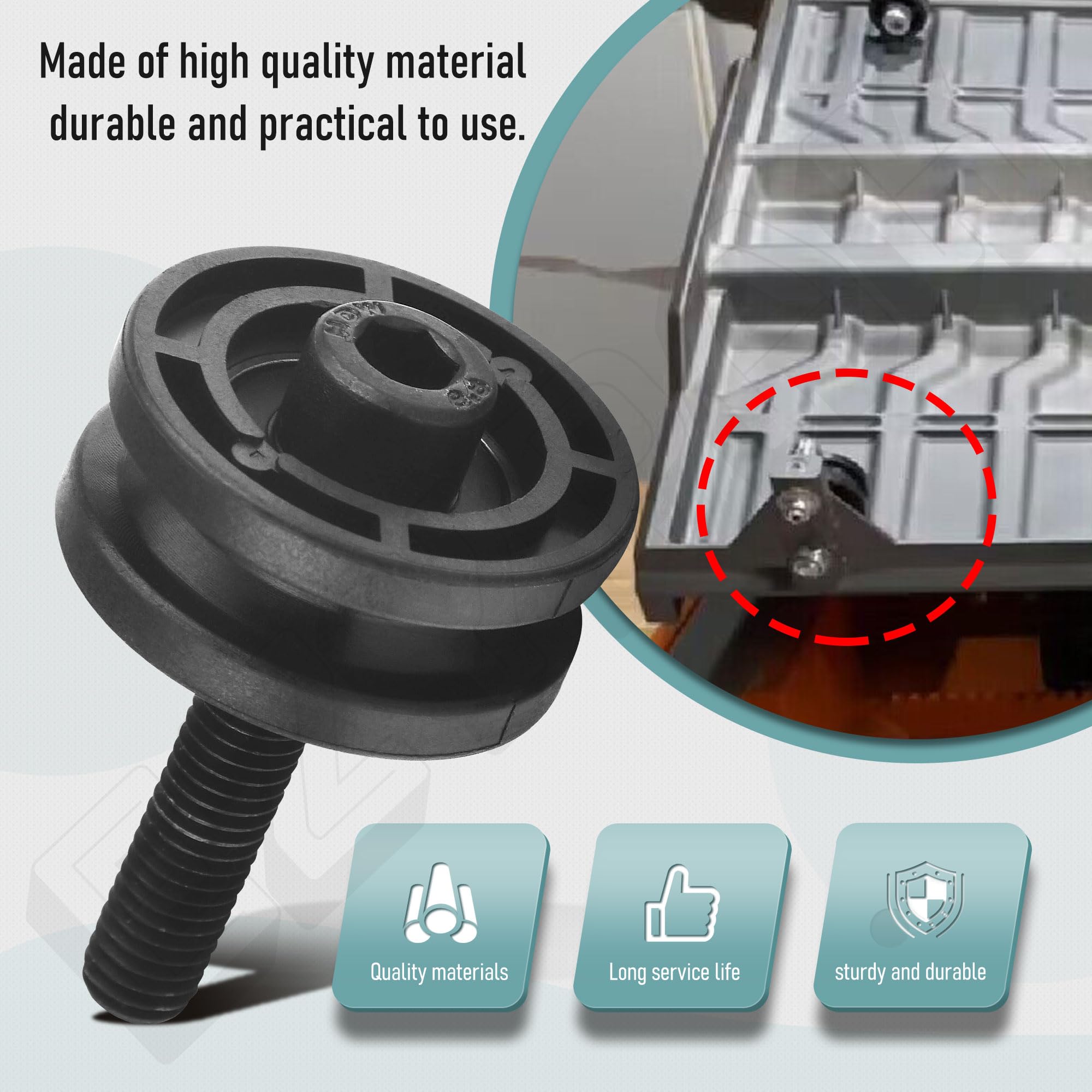 EZYPAK 305784005 089041054704 Table Roller for Ridgid 306784001,305784001 524820001 Table Roller - Fits 7" Tile Saw model R4030, R4031, R4030S, R4031S, R40311 (6)