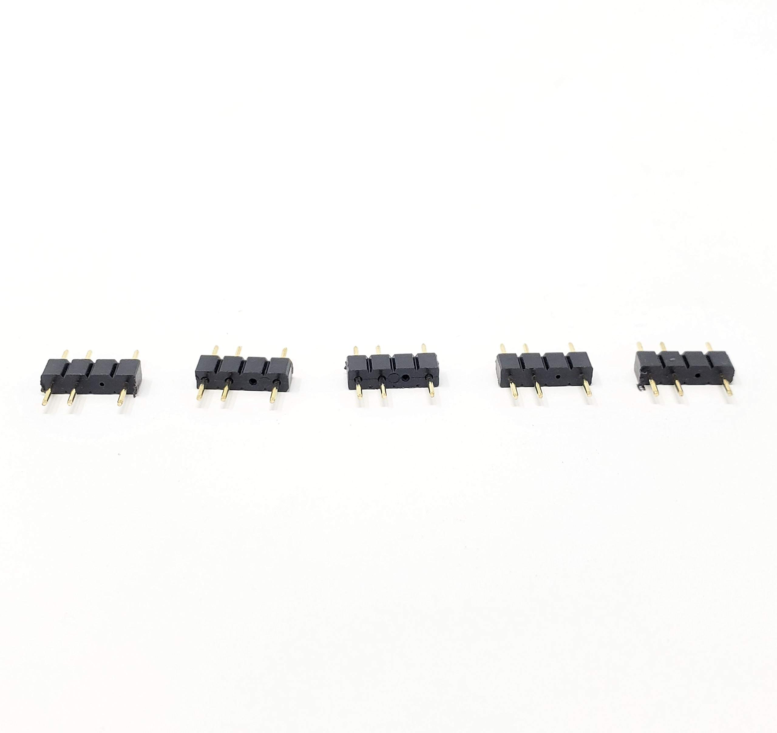 Micro Connectors 3-Pin Addressable RGB (ARGB) 1 to 4 Splitter Cable - 50cm with Male Pins (F04-04ARGB-50)
