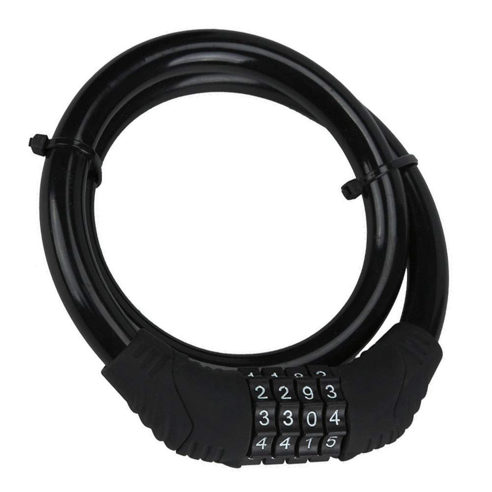 Bicycle Lock Bike Password Lock Anti-Theft Combination Number Code Bicycle Lock Steel Cable Chain Security Safety Lock Bike Cycle Accessories Bike Lock